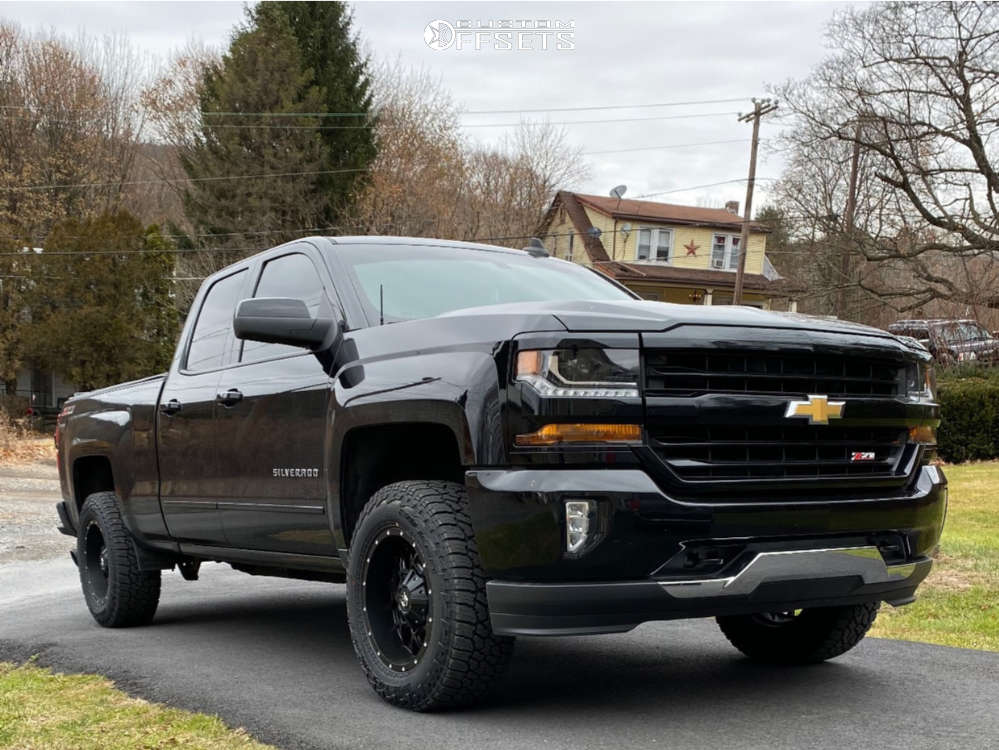 2017 Chevrolet Silverado 1500 with 18x9 -12 Dropstars 645b and 275 ...