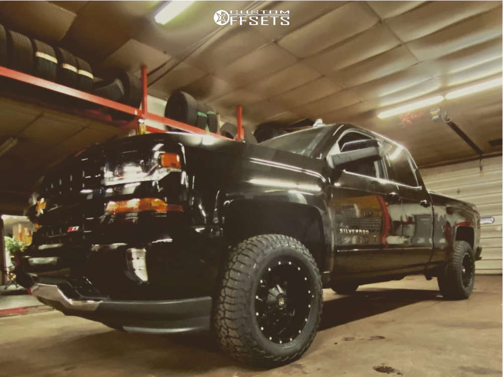 2017 Chevrolet Silverado 1500 with 18x9 -12 Dropstars 645b and 275 ...