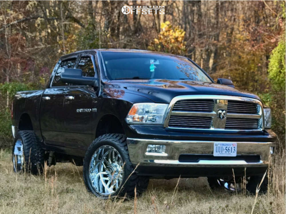 2011 Ram 1500 with 22x12 -44 TIS 544C and 325/50R22 AMP Mud Terrain ...