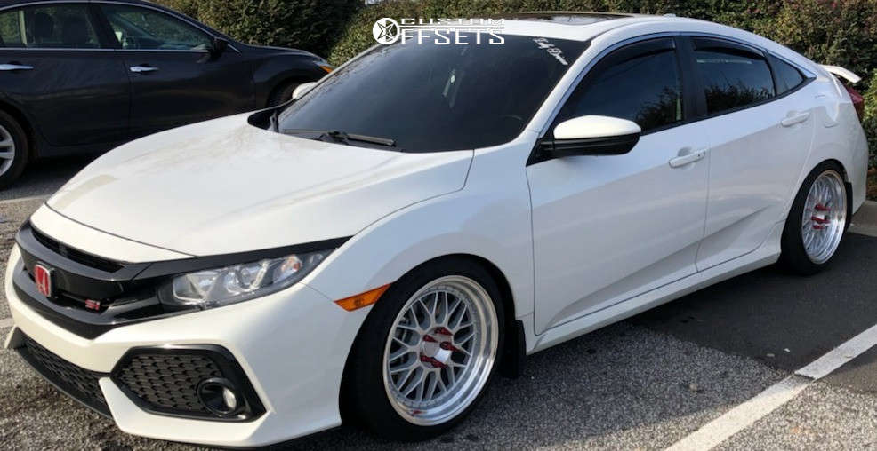 2019 Honda Civic with 18x9.5 30 Aodhan AH02 and 235/40R18 Goodyear ...