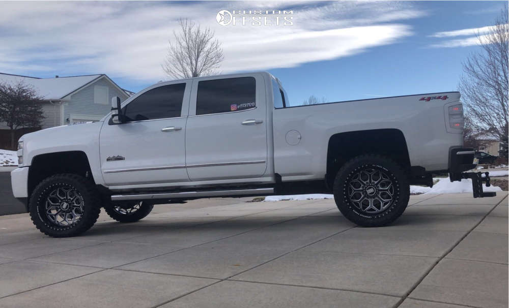 2018 Chevrolet Silverado 2500 HD with 22x12 -55 American Force Cortex ...