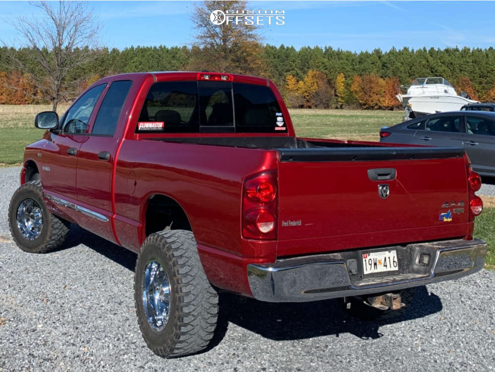 2008 Dodge Ram 1500 with 17x10 -24 Moto Metal Mo962 and 33/12.5R17 RBP ...