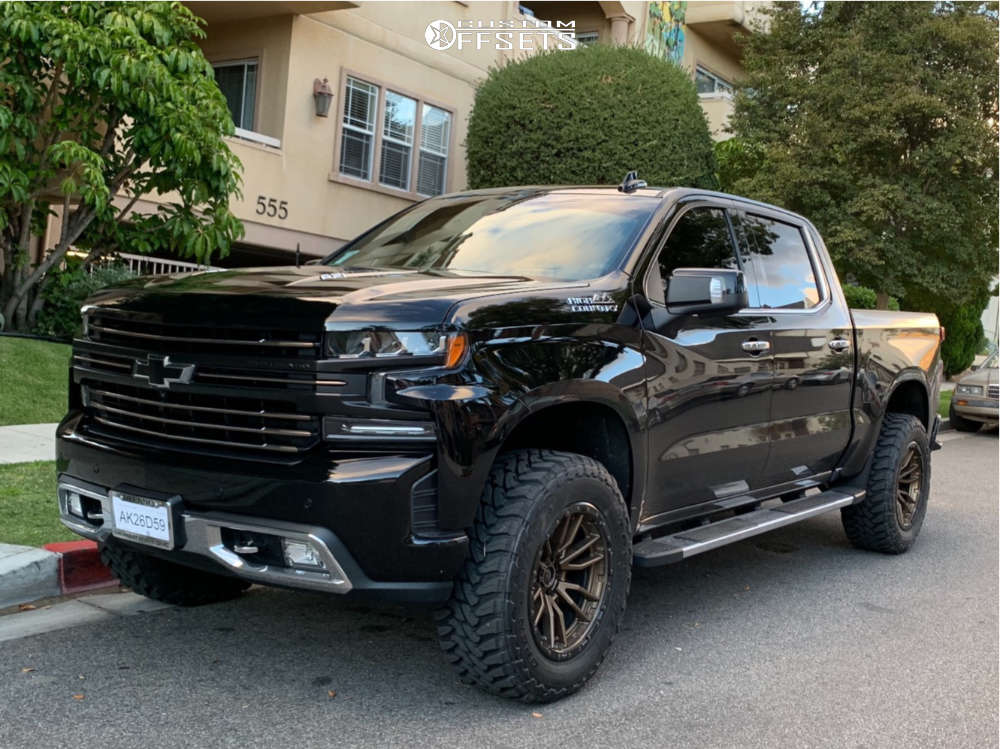 2019 Chevrolet Silverado 1500 with 20x10 -18 Fuel Rebel and 295/60R20 ...