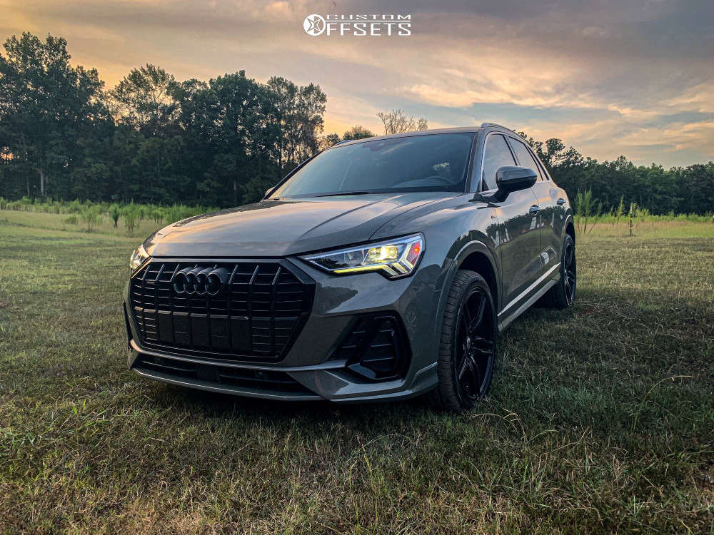 2019 Audi Q3 with 20x8.5 38 Asanti Black Abl-12 and 255/40R20 ...