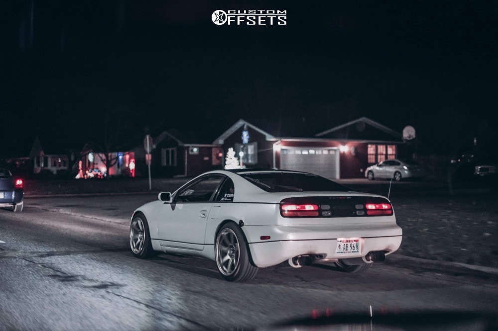 1991 Nissan 300ZX with 18x9.5 22 MB Wheels Battle and 225/35R18 Nankang ...