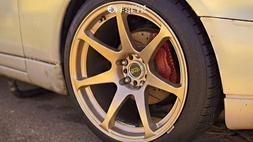 1991 Nissan 300ZX with 18x9.5 22 MB Wheels Battle and 225/35R18 Nankang ...