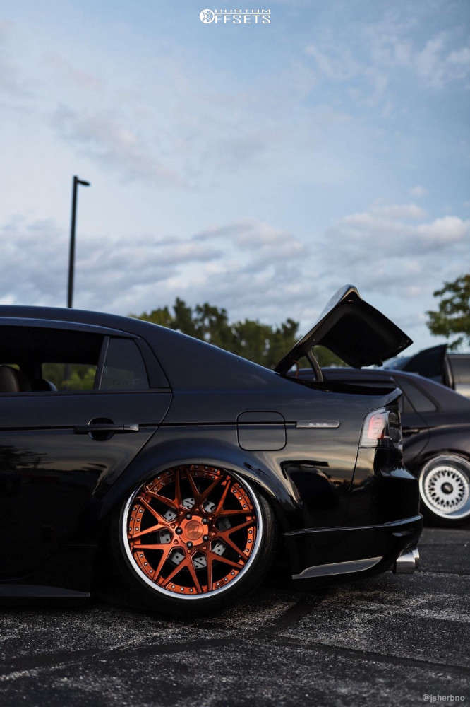 2006 Acura TL with 19x10 0 VIP Modular VR13 and 235/35R19 Federal SS595 ...