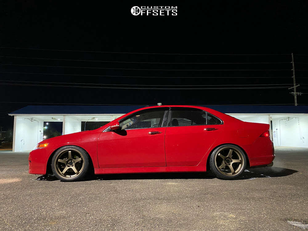 2006 Acura TSX with 18x9.5 35 AVID1 AV28 and 225/40R18 Achilles Atr ...