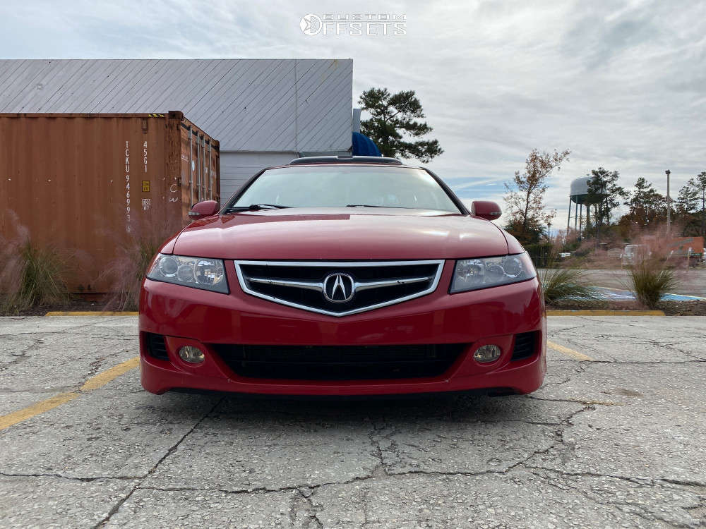 2006 Acura TSX with 18x9.5 35 AVID1 AV28 and 225/40R18 Achilles Atr ...