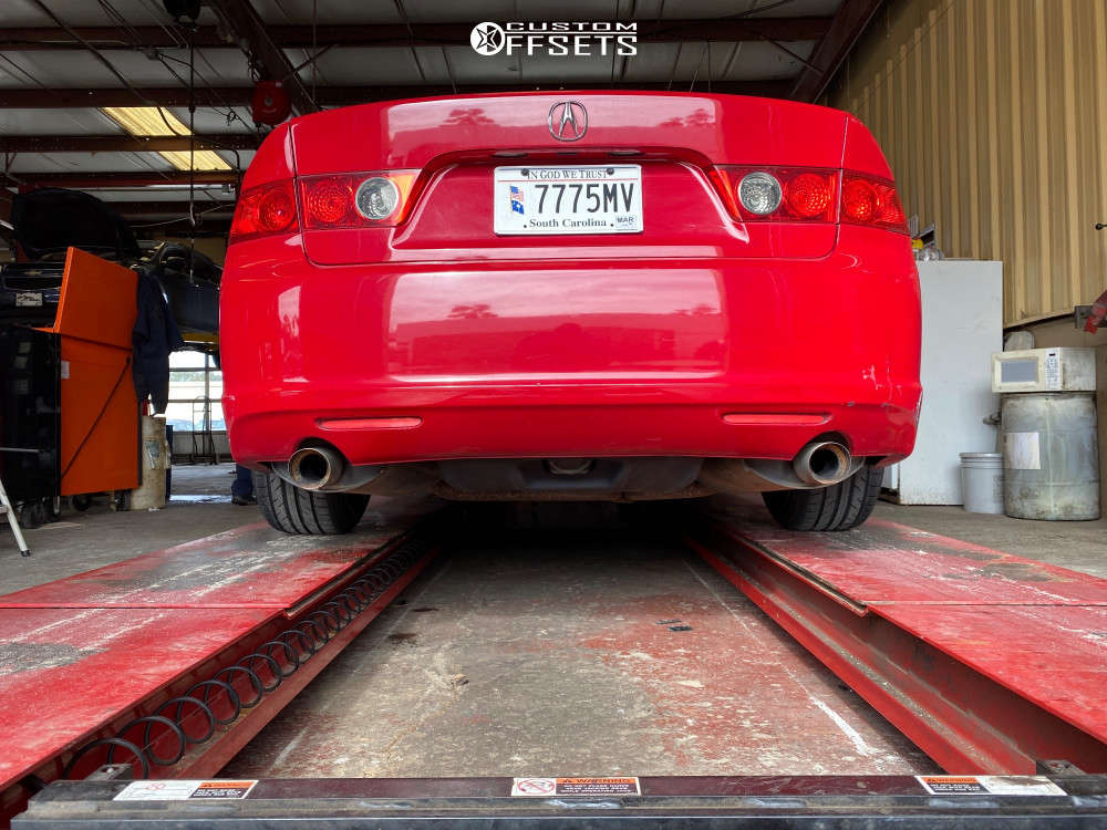2006 Acura TSX with 18x9.5 35 AVID1 AV28 and 225/40R18 Achilles Atr ...