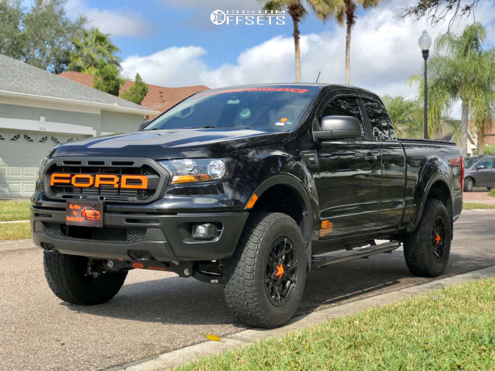 2019 Ford Ranger with 17x8 20 XD Rockstar 3 and 265/70R17 Nitto Terra ...