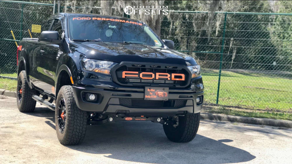 2019 Ford Ranger with 17x8 20 XD Rockstar 3 and 265/70R17 Nitto Terra ...