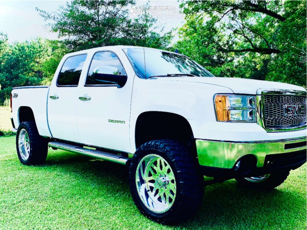 2012 GMC Sierra 1500 with 22x10 -25 American Force Evo Ss and 285/55R22 ...