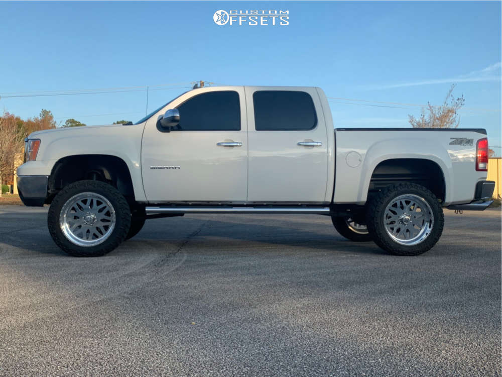 2012 GMC Sierra 1500 with 22x10 -25 American Force Evo Ss and 285/55R22 ...