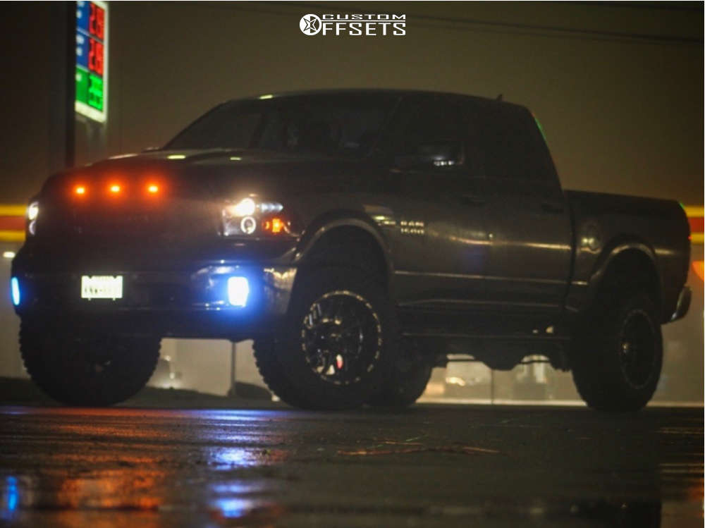 2015 Dodge Ram 1500 with 20x12 -44 TIS 544BM and 35/12.5R20 Radar ...