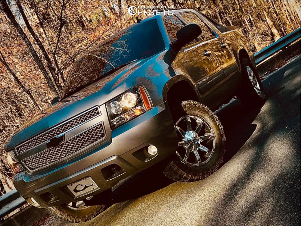 2007 Chevrolet Avalanche with 20x8.5 10 KMC Slide and 35/12.5R20 ...