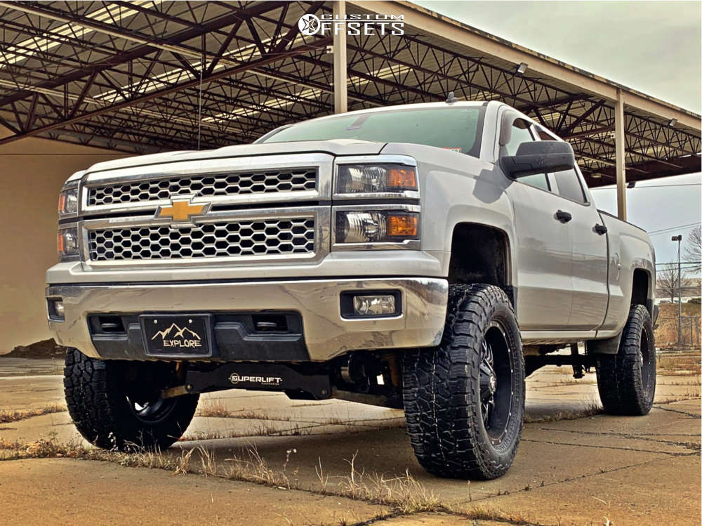 2014 Chevrolet Silverado 1500 with 20x9 0 Dropstars 645B and 35/12.5R20 ...