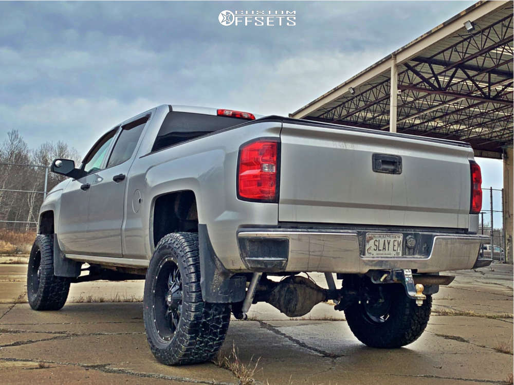 2014 Chevrolet Silverado 1500 with 20x9 0 Dropstars 645B and 35/12.5R20 ...