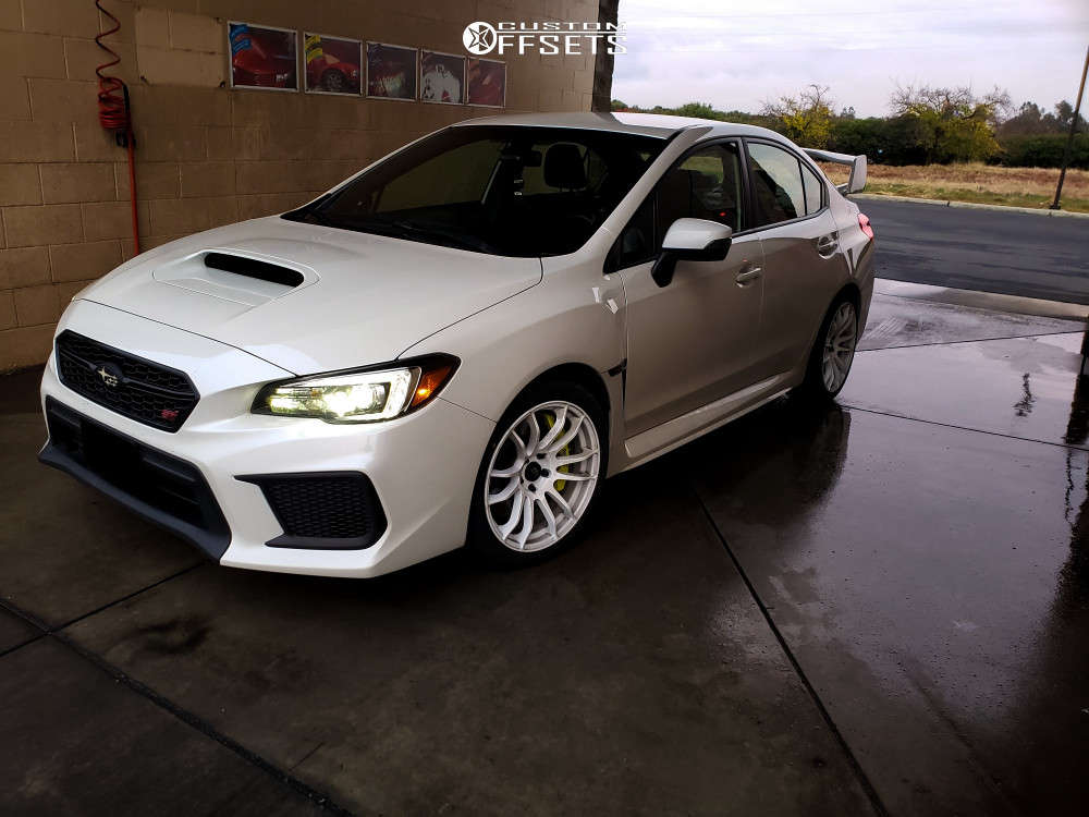 2018 Subaru WRX STI with 18x8.5 32 MST Mt33 and 235/40R18 Yokohama ...