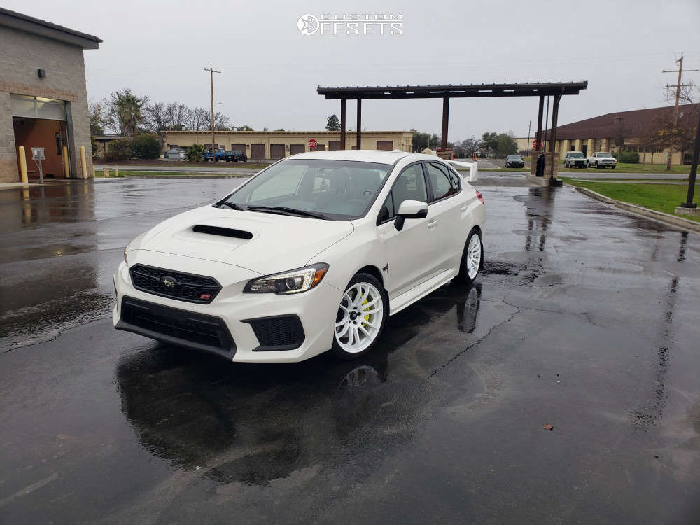 2018 Subaru WRX STI with 18x8.5 32 MST Mt33 and 235/40R18 Yokohama ...