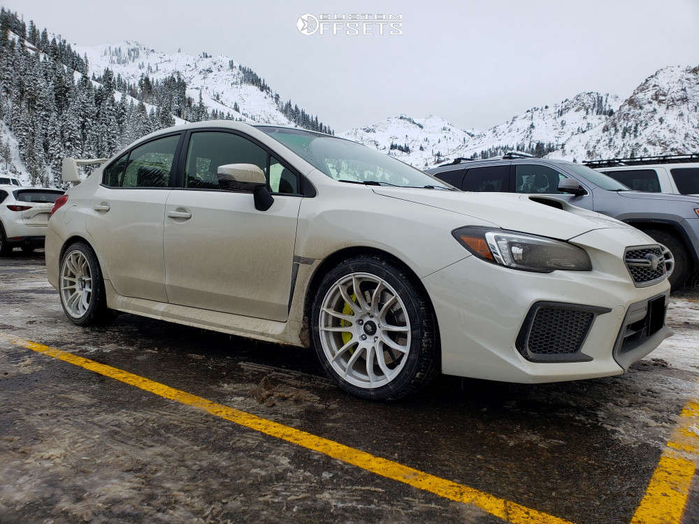2018 Subaru WRX STI with 18x8.5 32 MST Mt33 and 235/40R18 Yokohama ...