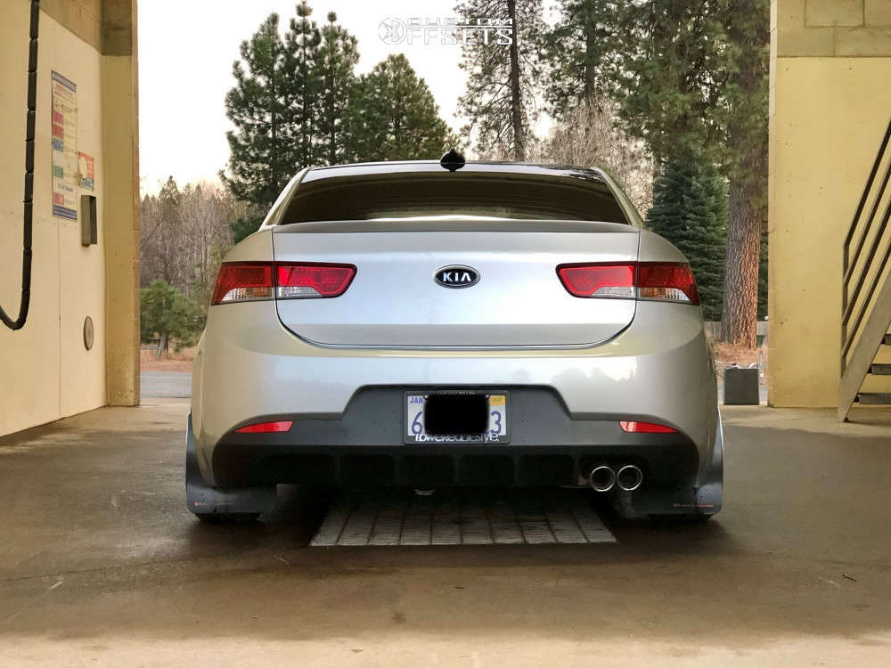 2010 Kia Forte Koup with 17x9 30 Varrstoen Es2 and 205/40R17 Nankang NS ...