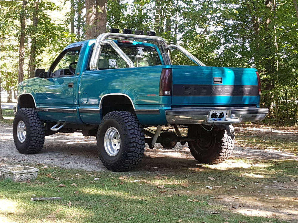 1995 Chevrolet K1500 with 15x10 -38 Alloy Ion Style 171 and 35/12.5R15 ...