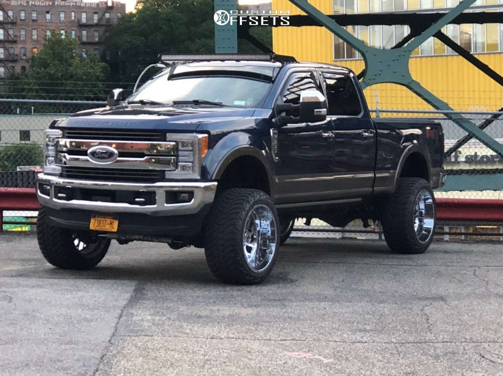2017 Ford F-350 Super Duty with 24x14 -76 Xtreme Force Xf8 and 37/13 ...
