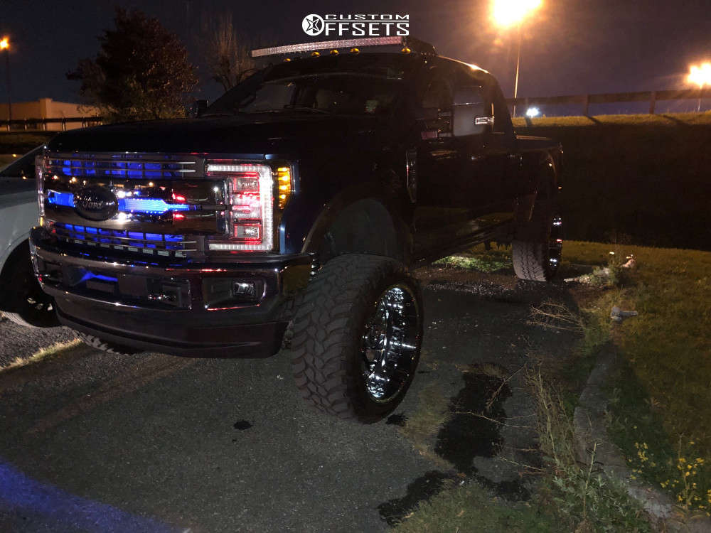 2017 Ford F-350 Super Duty with 24x14 -76 Xtreme Force Xf8 and 37/13 ...