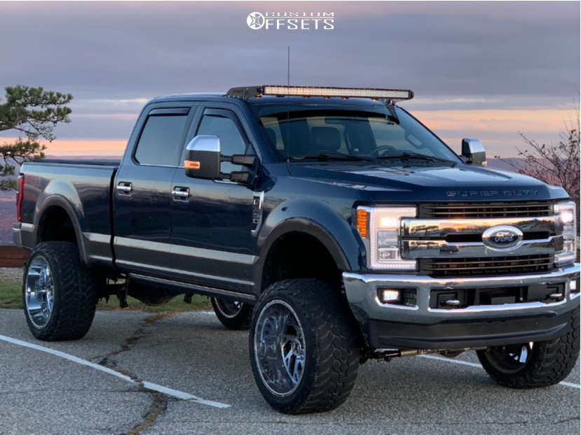 2017 Ford F-350 Super Duty with 24x14 -76 Xtreme Force Xf8 and 37/13 ...