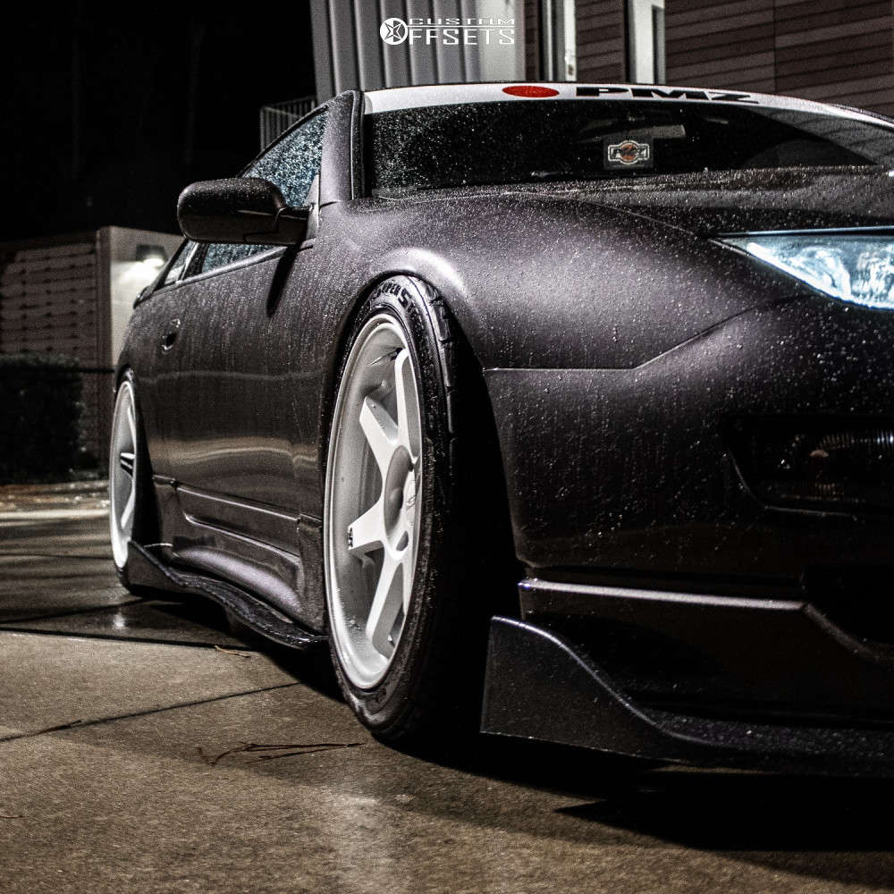 1995 Nissan 300ZX with 18x9.5 22 ESR Sr07 and 245/40R18 Federal SS595 ...