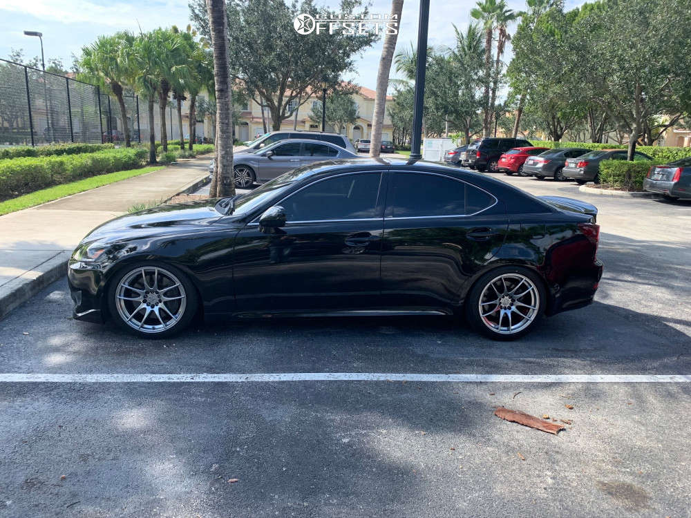 2008 Lexus IS350 with 18x8.5 35 JNC Jnc030 and 225/40R18 Firestone ...
