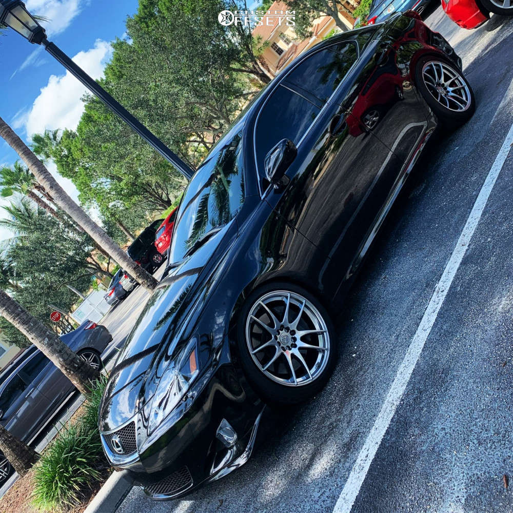 2008 Lexus IS350 with 18x8.5 35 JNC Jnc030 and 225/40R18 Firestone ...