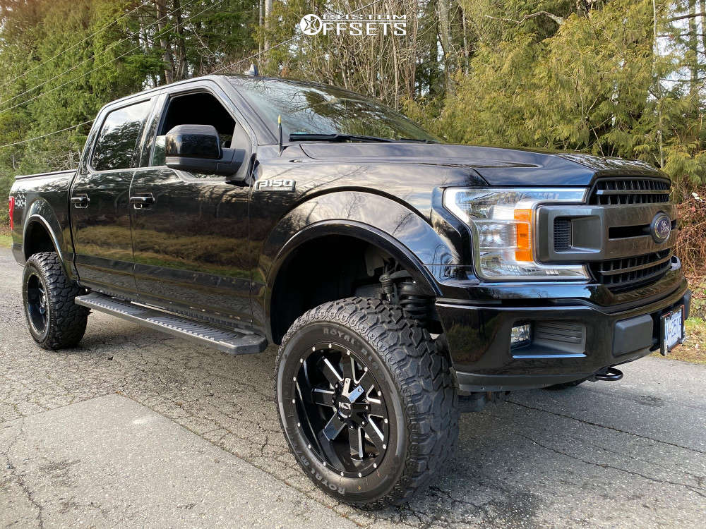 2018 Ford F-150 with 20x10 -19 Alloy Ion Style 141 and 35/12.5R20 Royal Black MT and Suspension ...