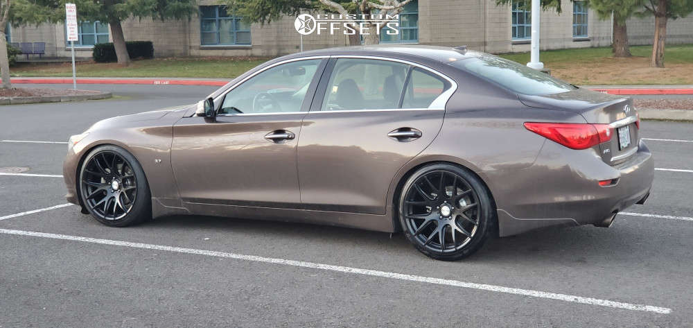 2015 INFINITI Q50 with 20x10.5 40 ESR Sr12 and 255/35R20 Nitto Invo and ...