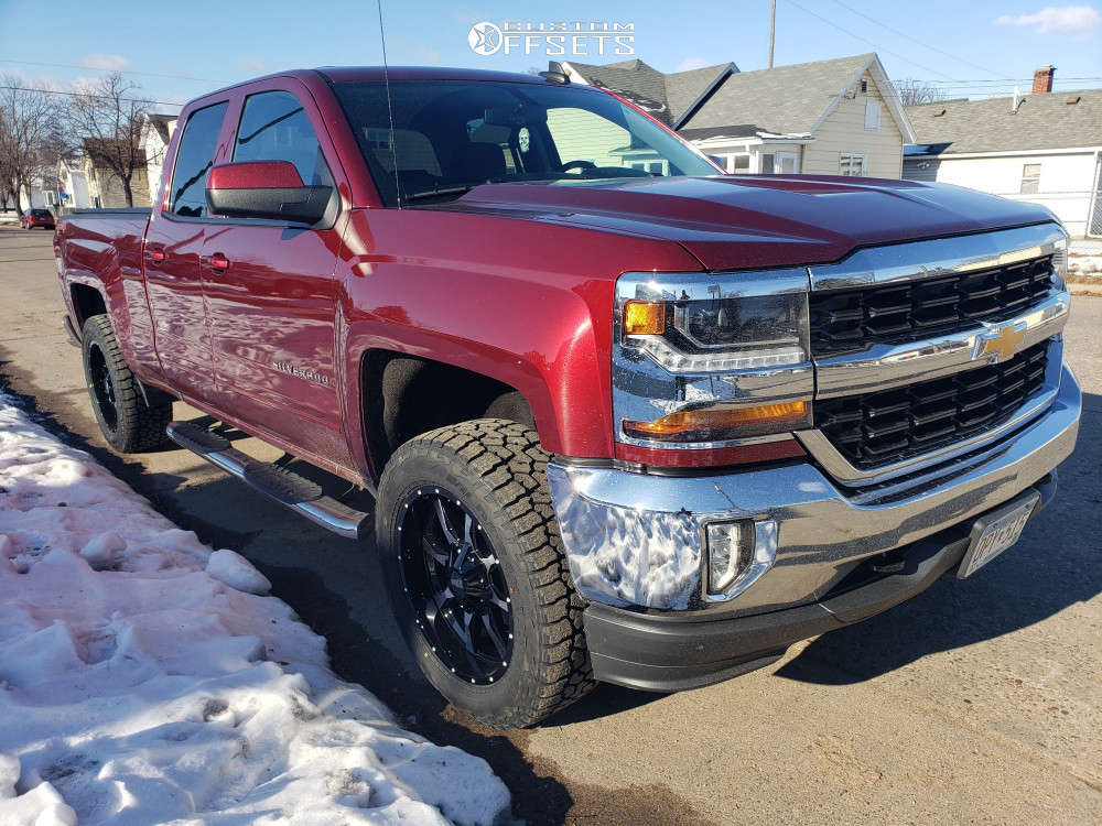 2016 Chevrolet Silverado 1500 with 20x9 0 Moto Metal Mo970 and 285 ...
