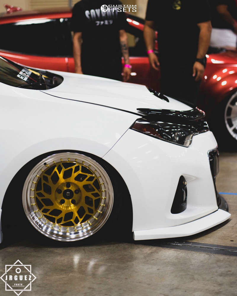 2014 Toyota Corolla with 18x9.5 38 Regen5 R32 and 215/35R18 Achilles ...