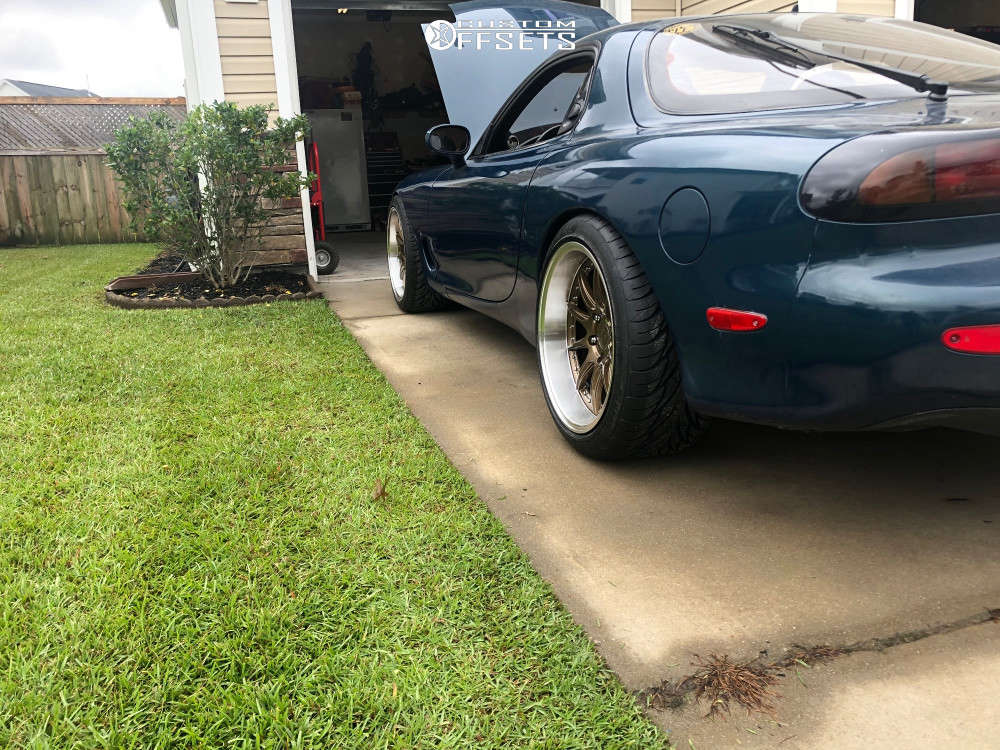 1993 Mazda RX-7 with 18x9.5 22 Aodhan Ds07 and 255/35R18 Federal 595 Rs ...