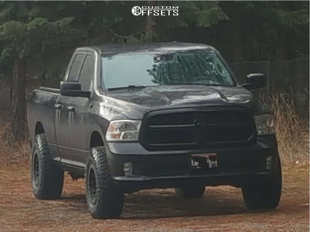 2016 Ram 1500 with 17x9 -38 Dirty Life Dt-1 and 305/70R17 Nitto Ridge ...