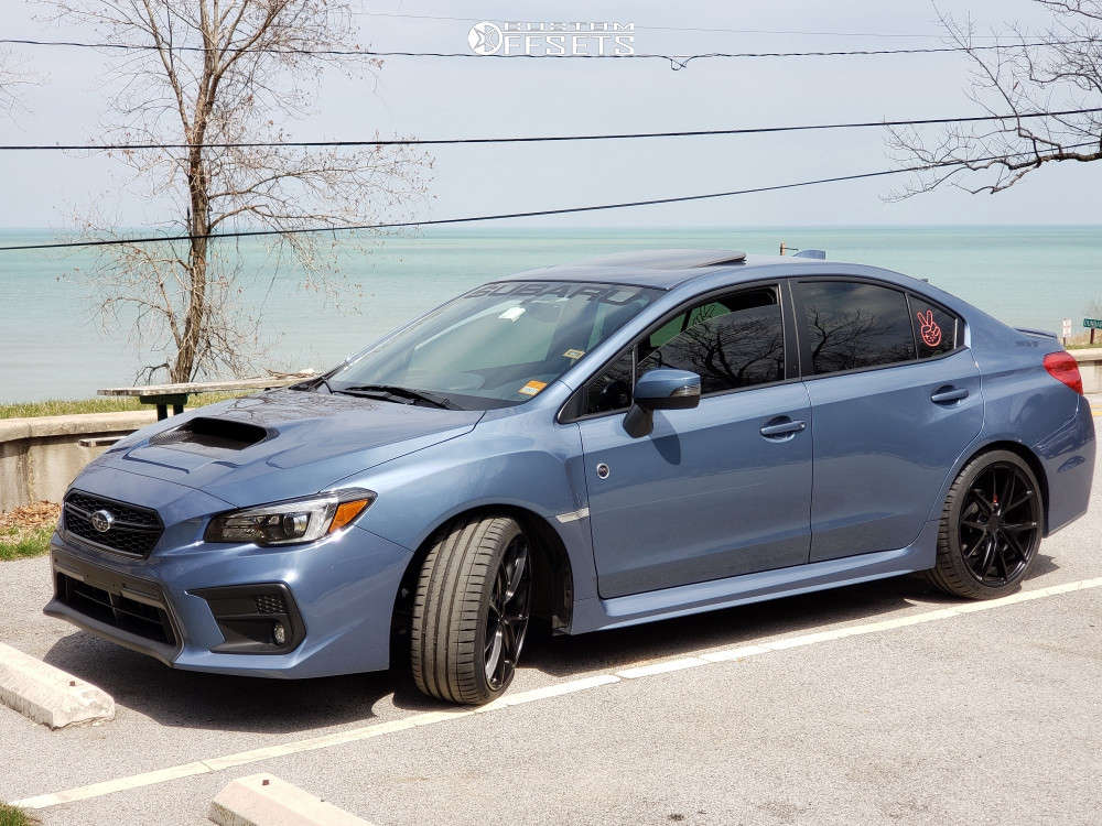 2018 Subaru WRX with 19x8.5 45 Niche Misano and 245/35R19 Michelin ...