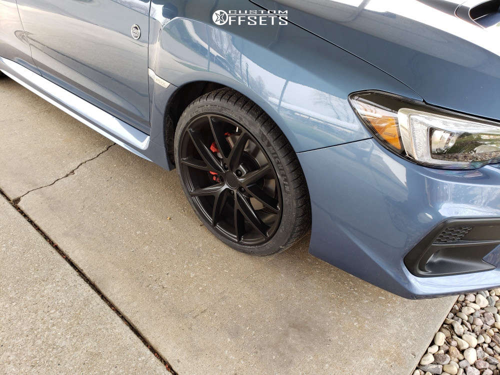2018 Subaru WRX with 19x8.5 45 Niche Misano and 245/35R19 Michelin ...