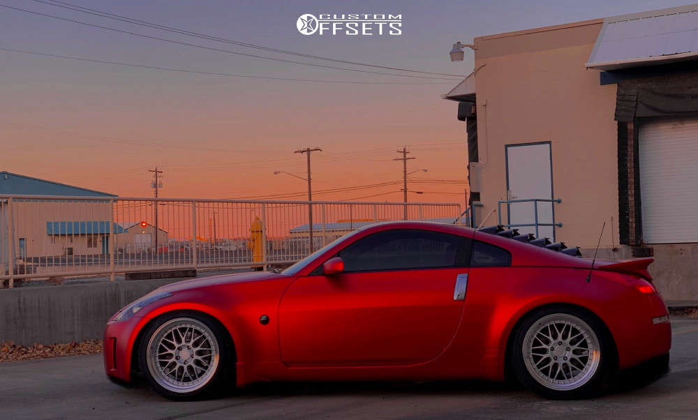 2007 Nissan 350Z with 19x9.5 12 Aodhan Ah02 and 225/45R19 Hankook ...