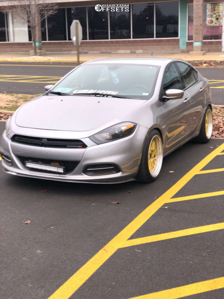 2016 Dodge Dart with 18x9 35 Vors Vr8 and 215/45R18 Continental ...