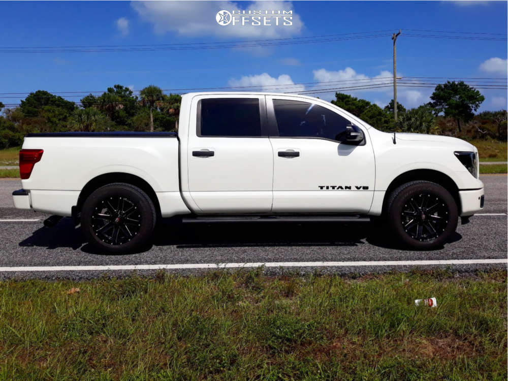 2018 Nissan Titan with 20x10 -19 Ballistic Rage and 275/60R20 Goodyear ...