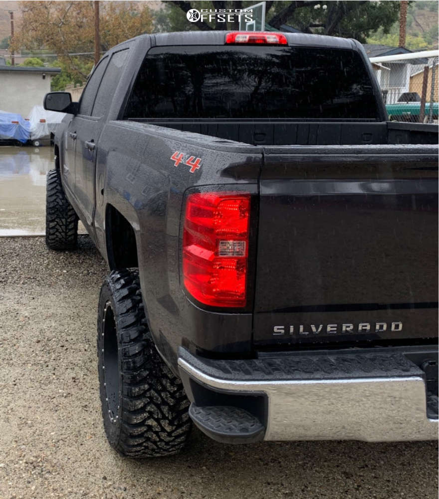 2016 Chevrolet Silverado 1500 with 20x10 -24 Method Mr606 and 33/12 ...
