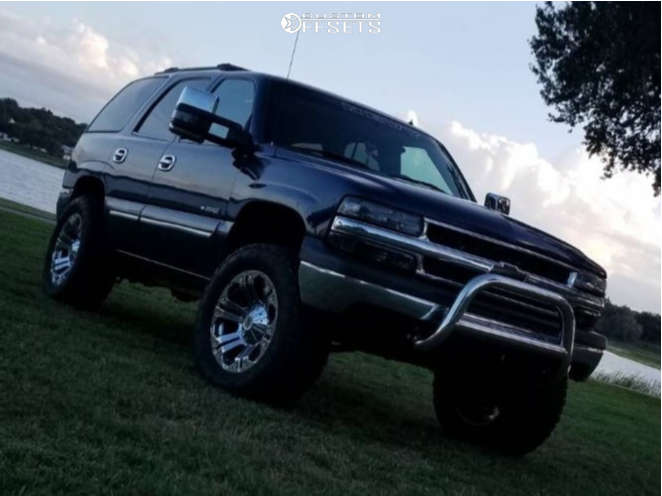 2002 Chevrolet Tahoe with 20x9 0 XD Monster and 35/12.5R20 Nitto Trail ...