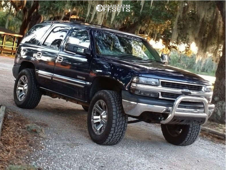 2002 Chevrolet Tahoe with 20x9 0 XD Monster and 35/12.5R20 Nitto Trail ...