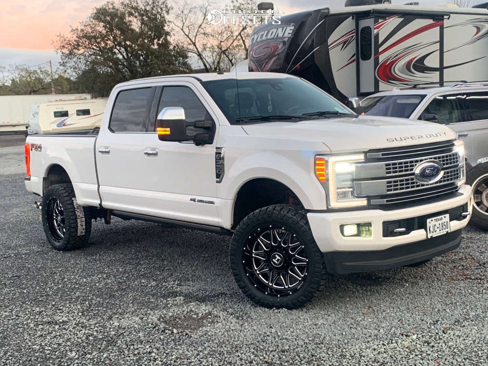 2017 Ford F-350 Super Duty with 22x10 -25 Hostile Blaze and 35/12.5R22 ...