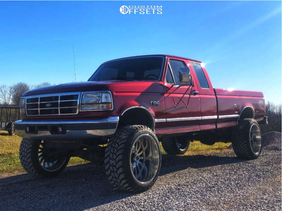 1996 Ford F-250 with 24x14 -76 Cali Offroad Summit and 35/13.5R24 AMP ...
