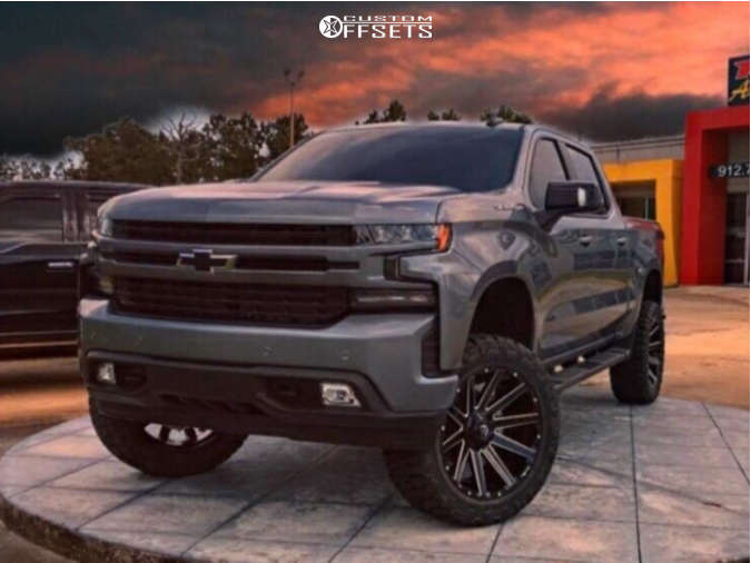 2019 Chevrolet Silverado 1500 with 22x10 -19 Fuel Contra and 35/12.5R22 ...